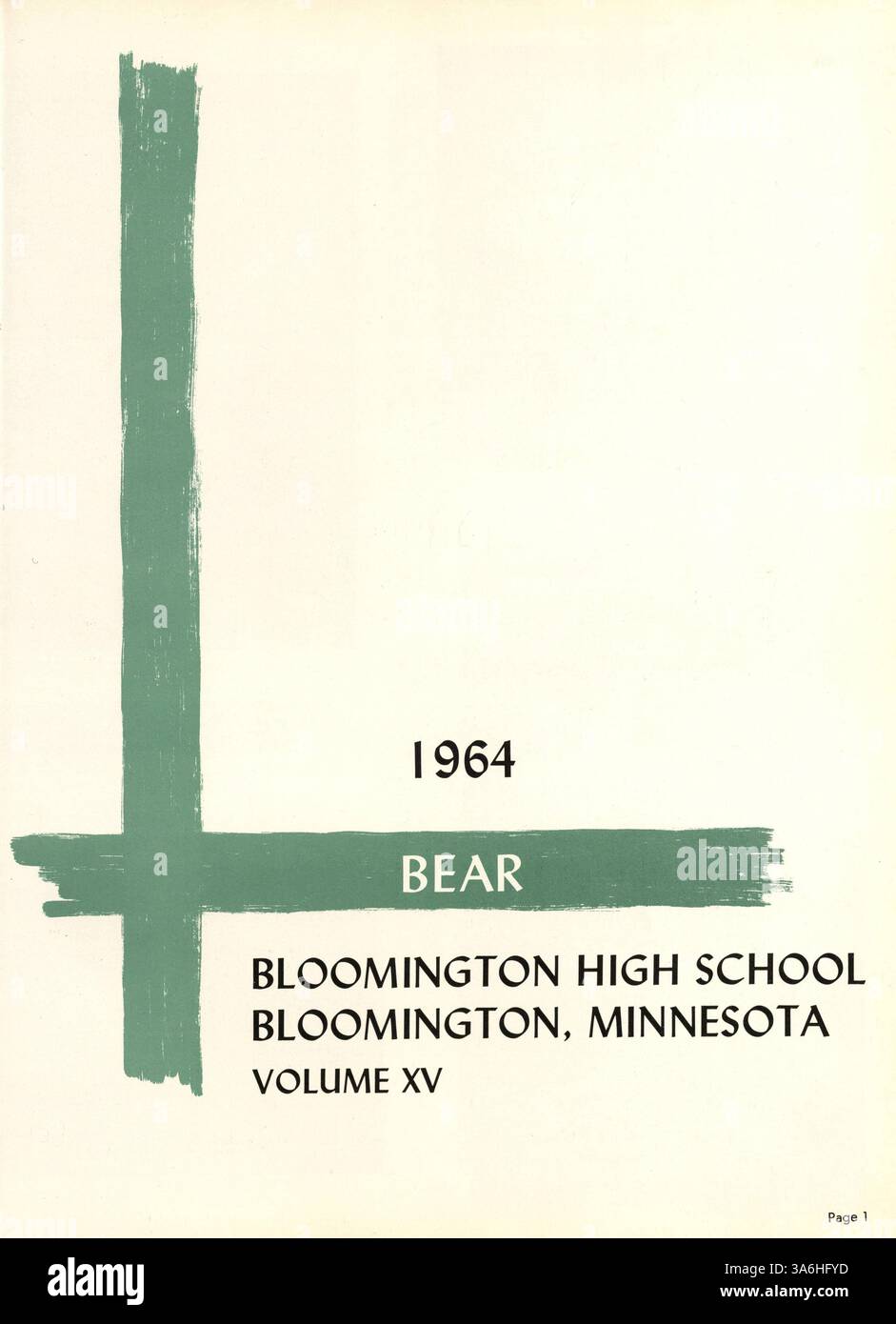 The '64 Bear' yearbook from Bloomington High School provides a ...