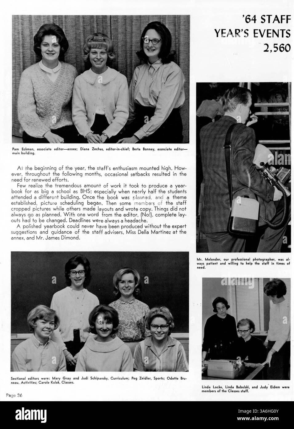 The '64 Bear' yearbook from Bloomington High School provides an ...