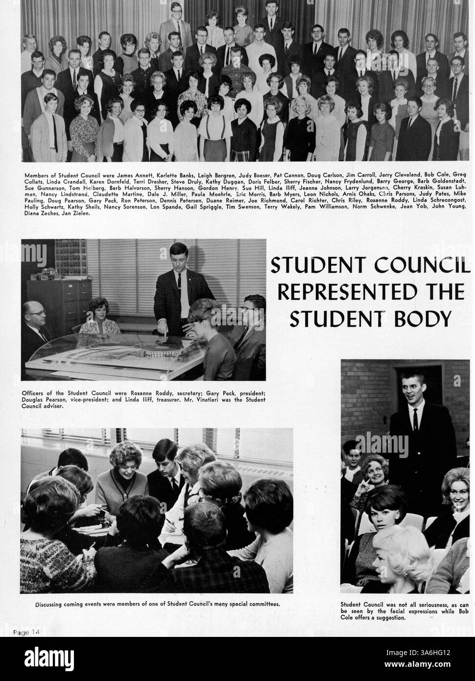 The '64 Bear' yearbook from Bloomington High School documents the ...