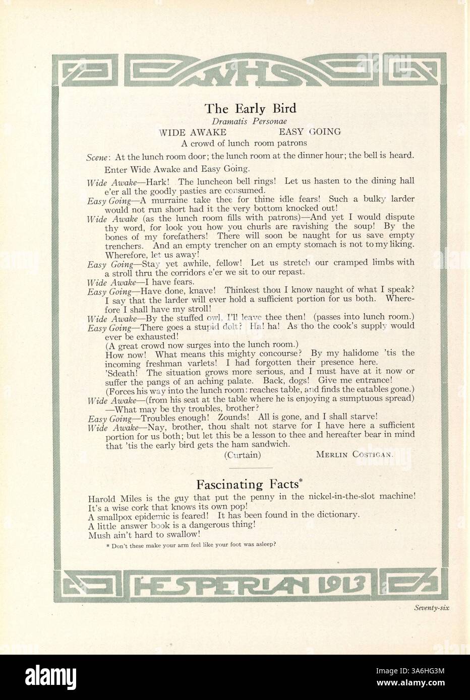 The 1913 Hesperian Yearbook documents the key achievements and ...