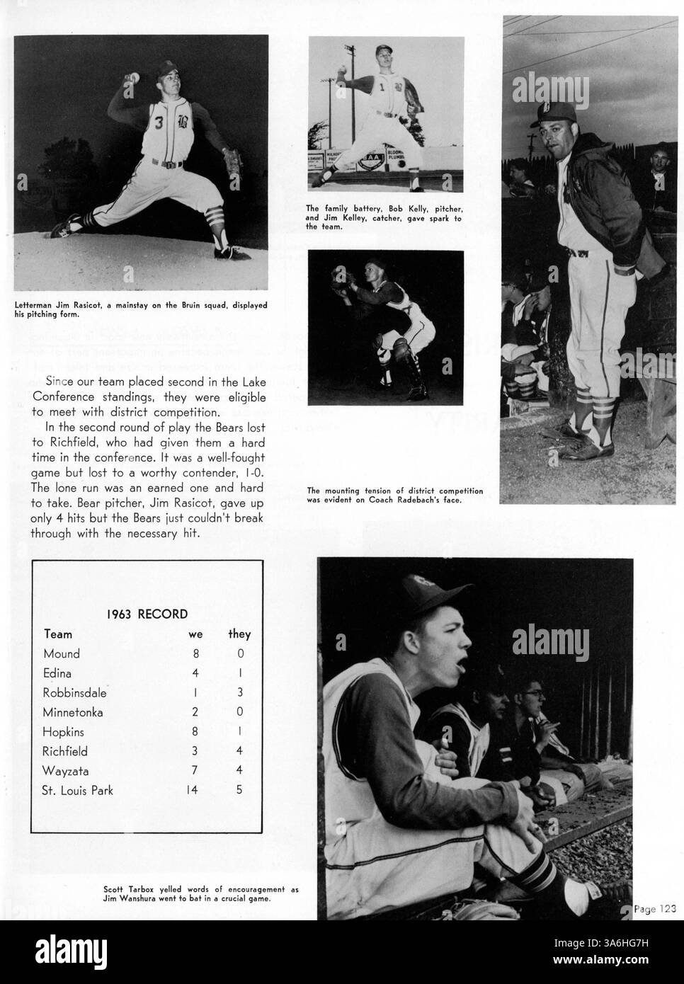 The '64 Bear' yearbook from Bloomington High School documents the 1963 ...