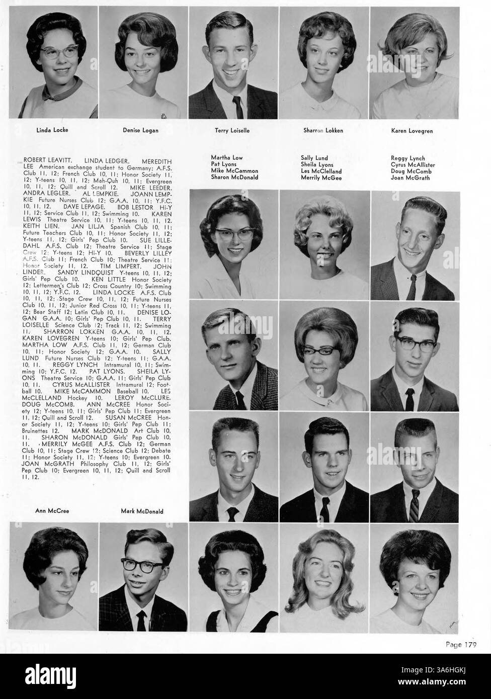 This 1964 '64 Bear' yearbook from Bloomington High School documents the ...