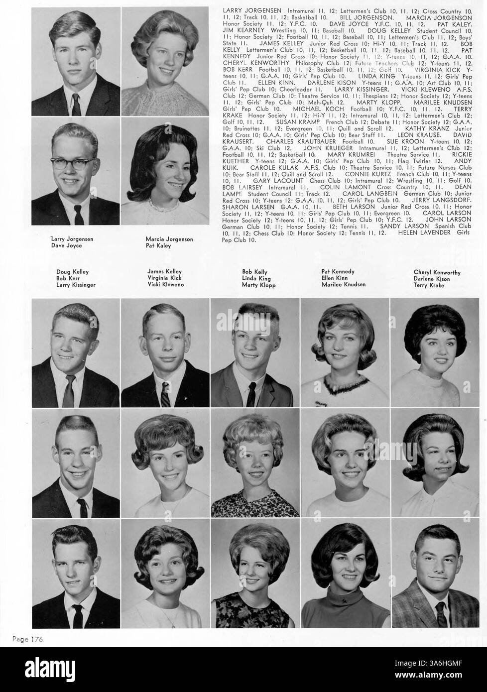 The 1964 '64 Bear' yearbook from Bloomington High School highlights the ...