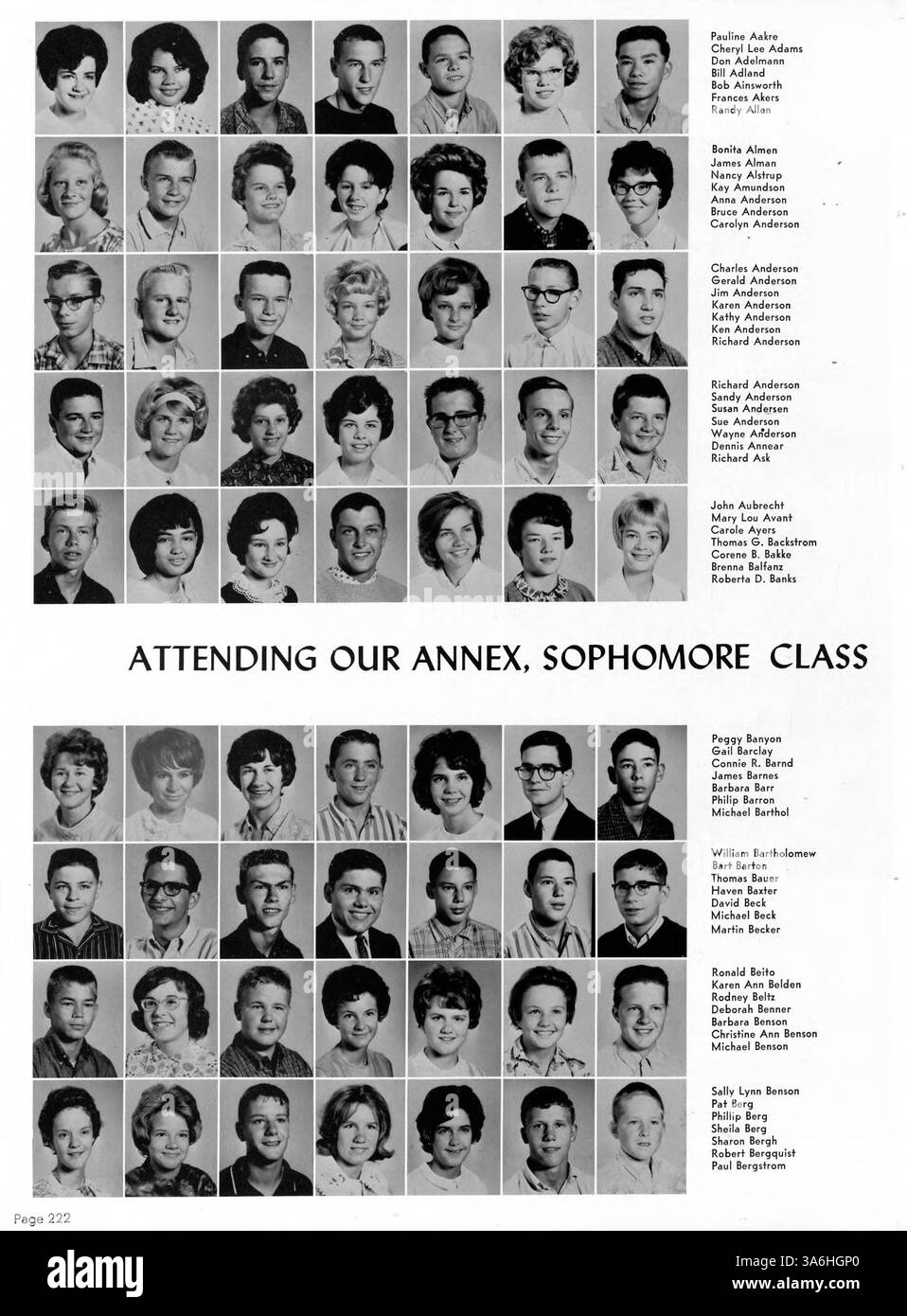 The '64 Bear' yearbook from Bloomington High School highlights the 1963 ...