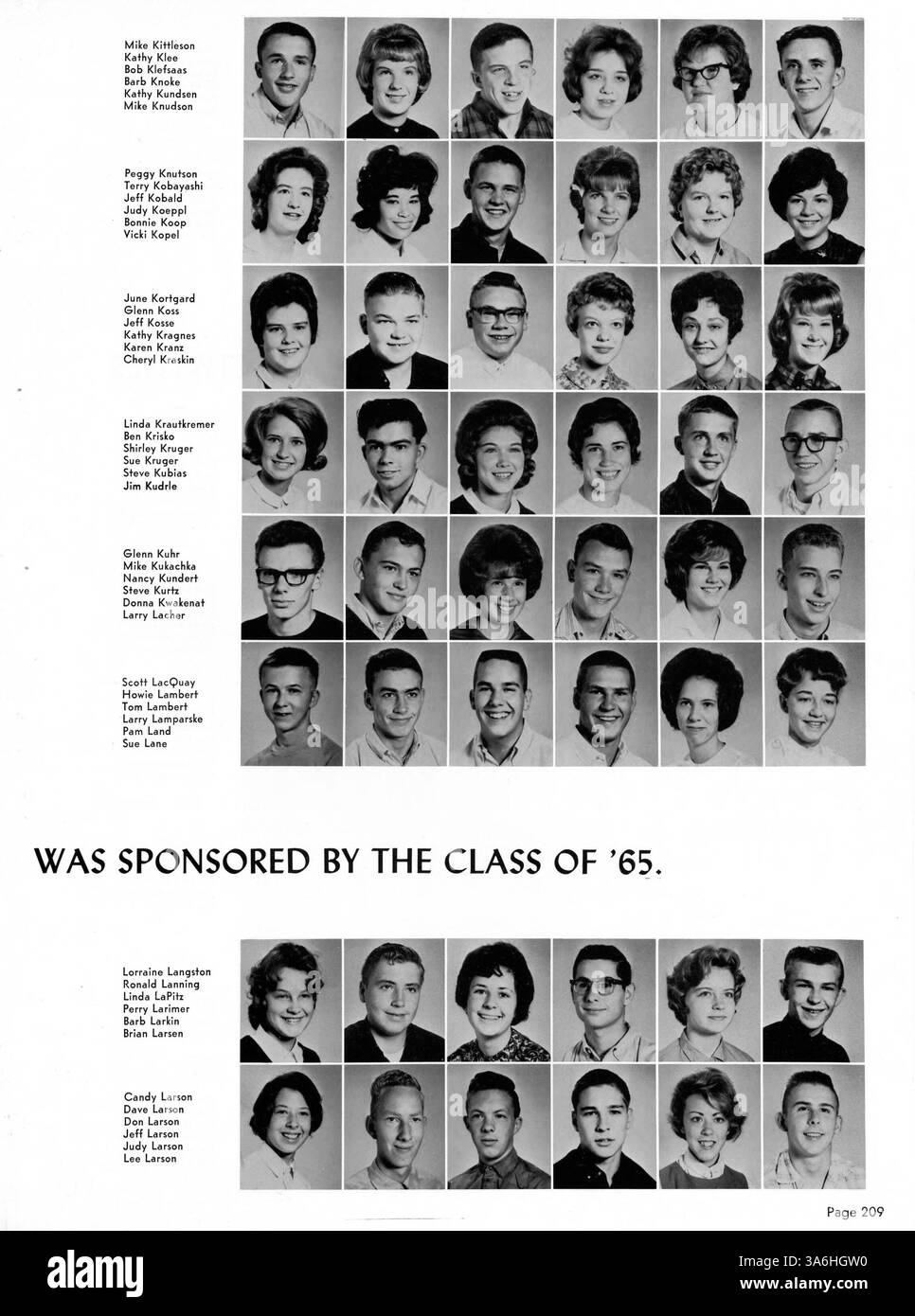The 1964 '64 Bear' yearbook from Bloomington High School documents ...