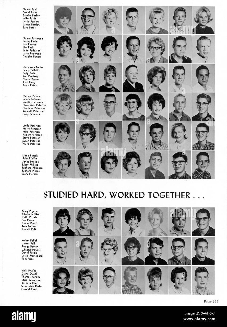 The 1964 '64 Bear' yearbook from Bloomington High showcases the 1963 ...
