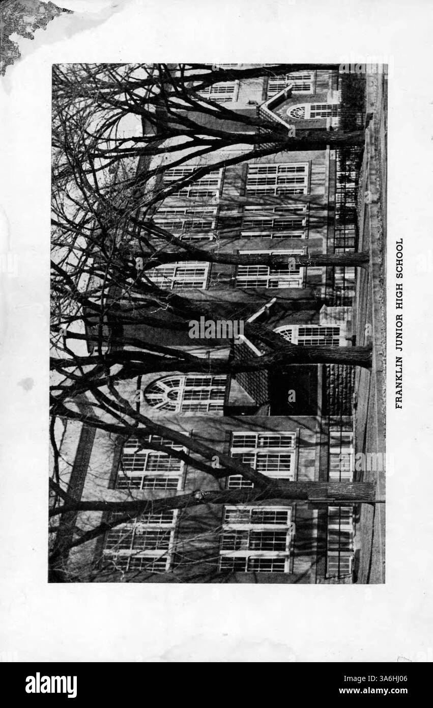 The 1954 Franklin Jr. High Yearbook highlights the ninth grade class of ...