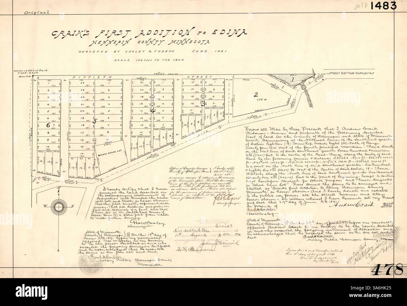 Craik's First Addition to Edina is a historical development in the city ...
