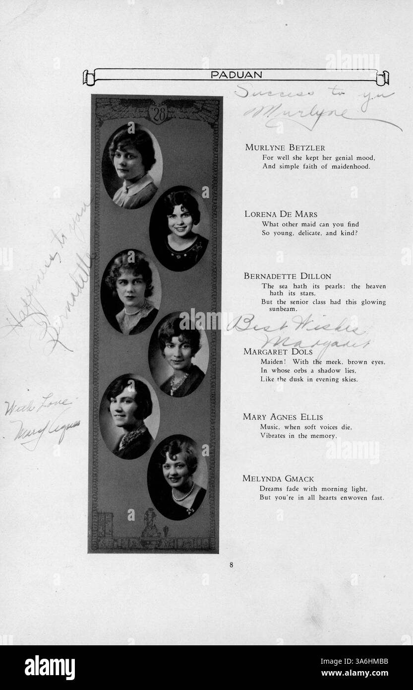 This high school yearbook from St. Anthony High School documents the 1927-1928 academic year ...