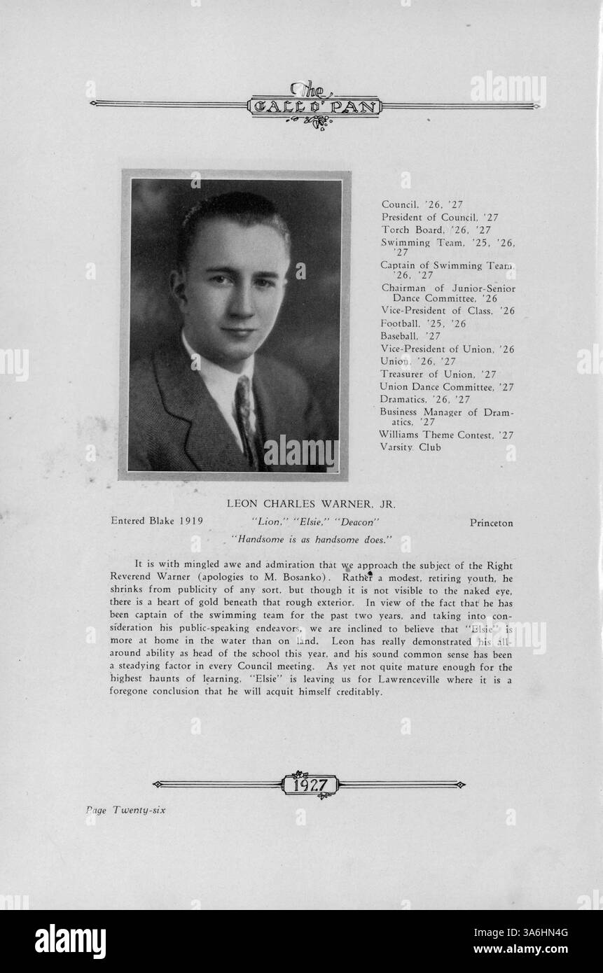 Blake High School’s 1927 yearbook, Call-O'-Pan, showcases students, teachers, extracurricular ...