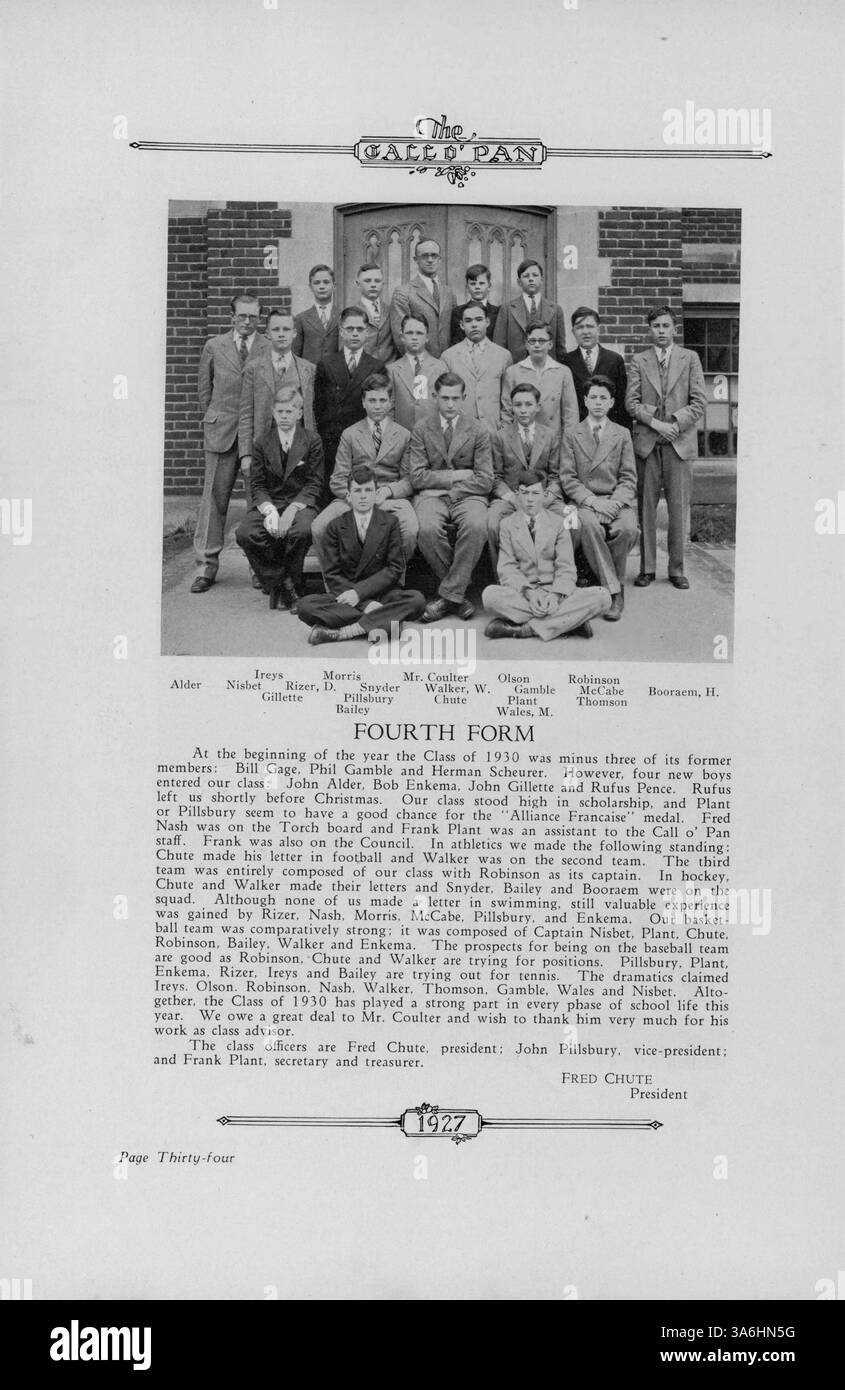 The Call-O'-Pan 1927 yearbook from Blake High School provides a ...