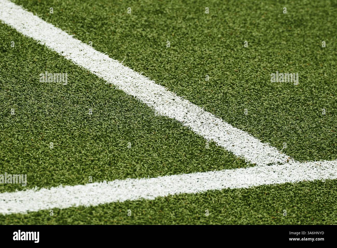 Artificial turf football playground, artificial green, artificial turf pitch Stock Photo - Alamy