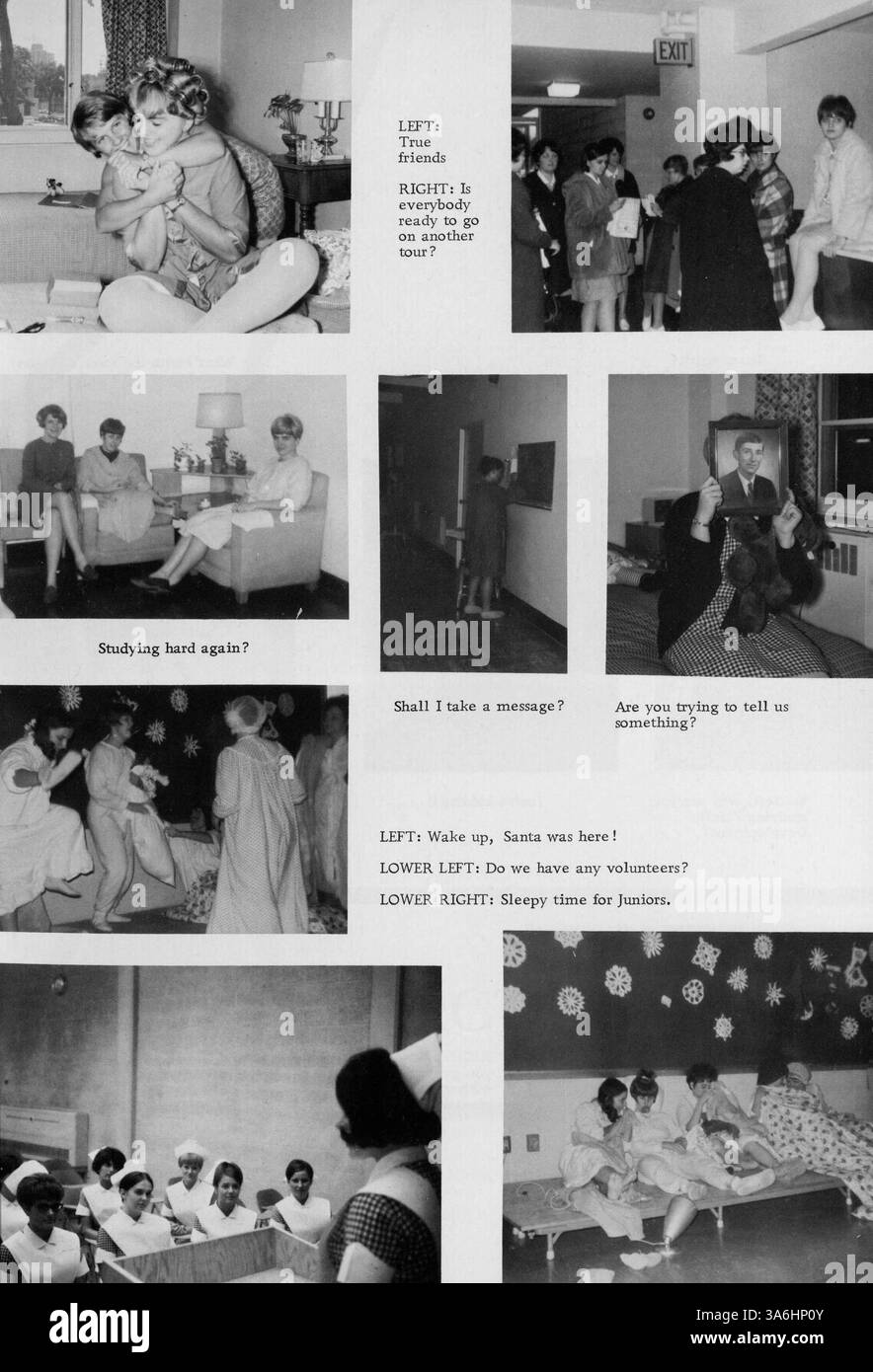 The 1967 St. Barnabas Hospital School of Nursing yearbook captures ...