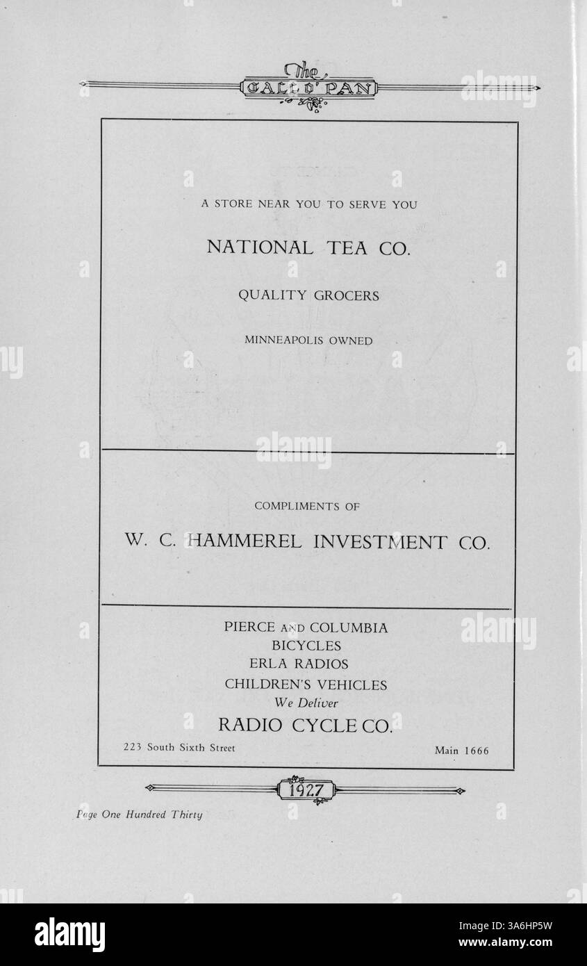 The 1927 blake high school call o pan yearbook provides a snaps hi-res ...