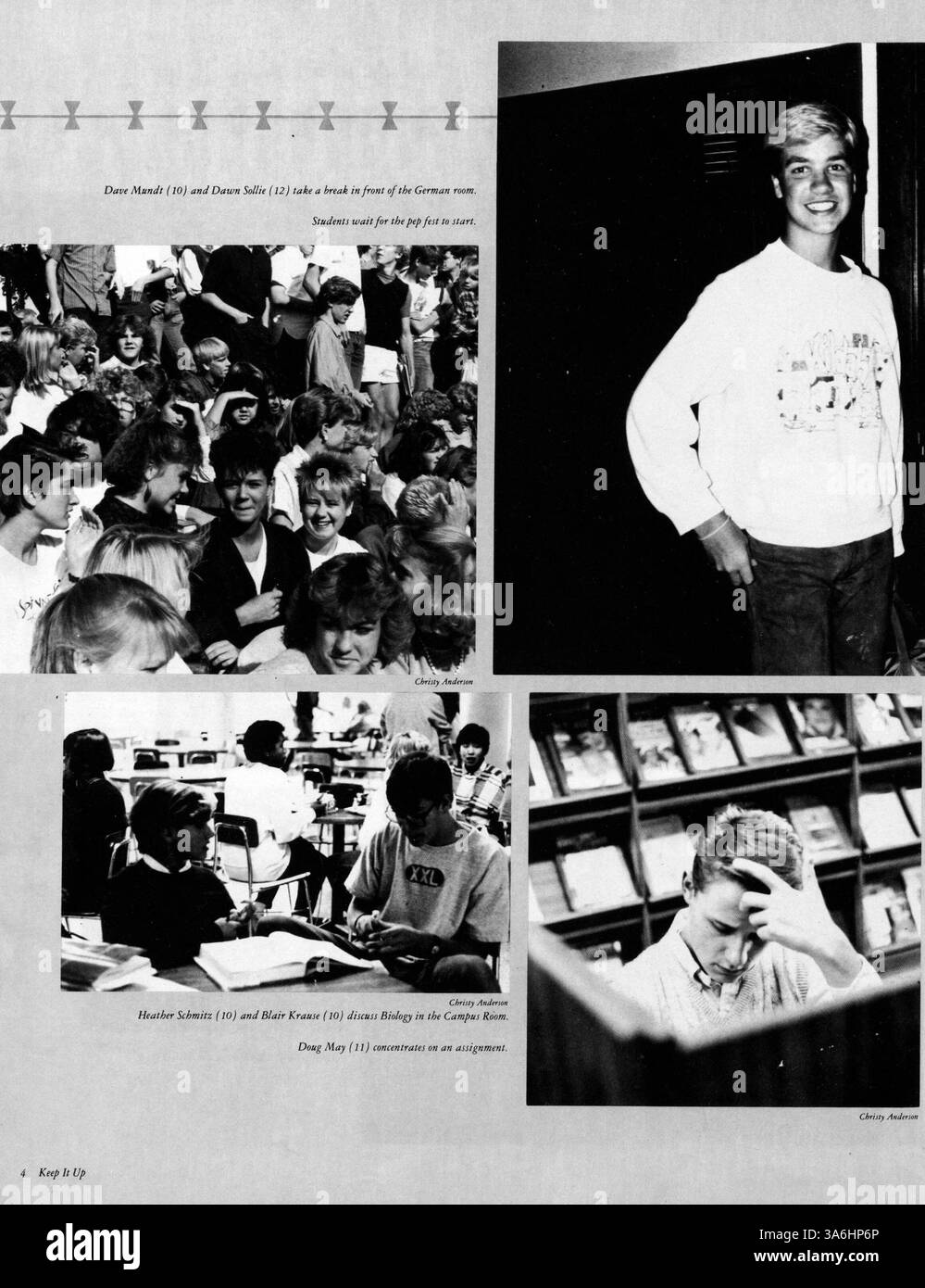 The 'Keep It Up!' yearbook from Minnehaha Academy documents the 1985 ...
