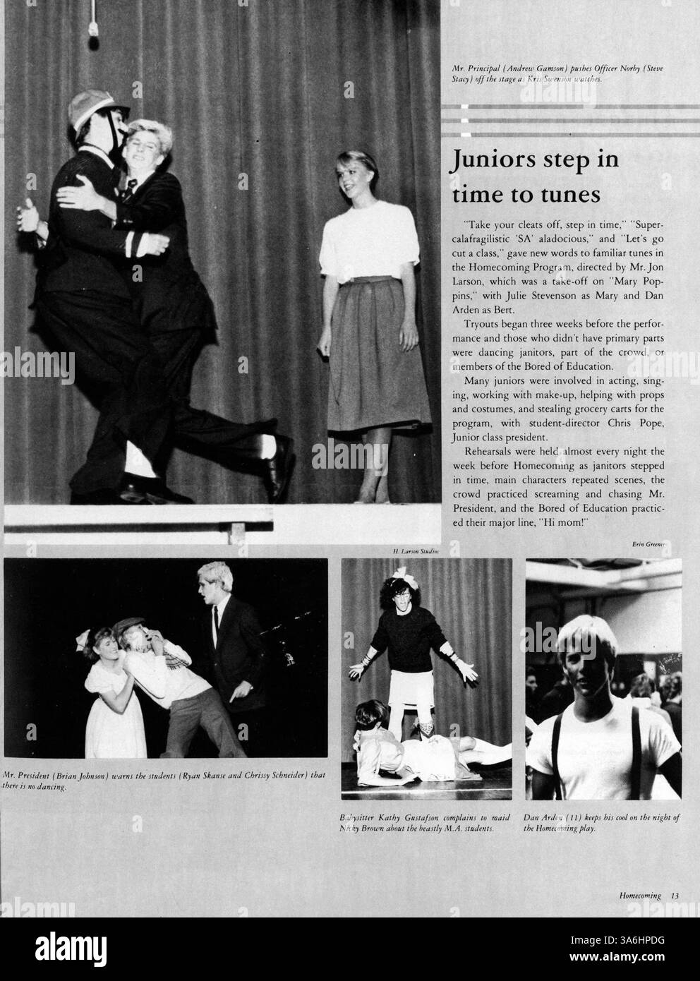 Other key events of the 1985 1986 school year hi-res stock photography ...