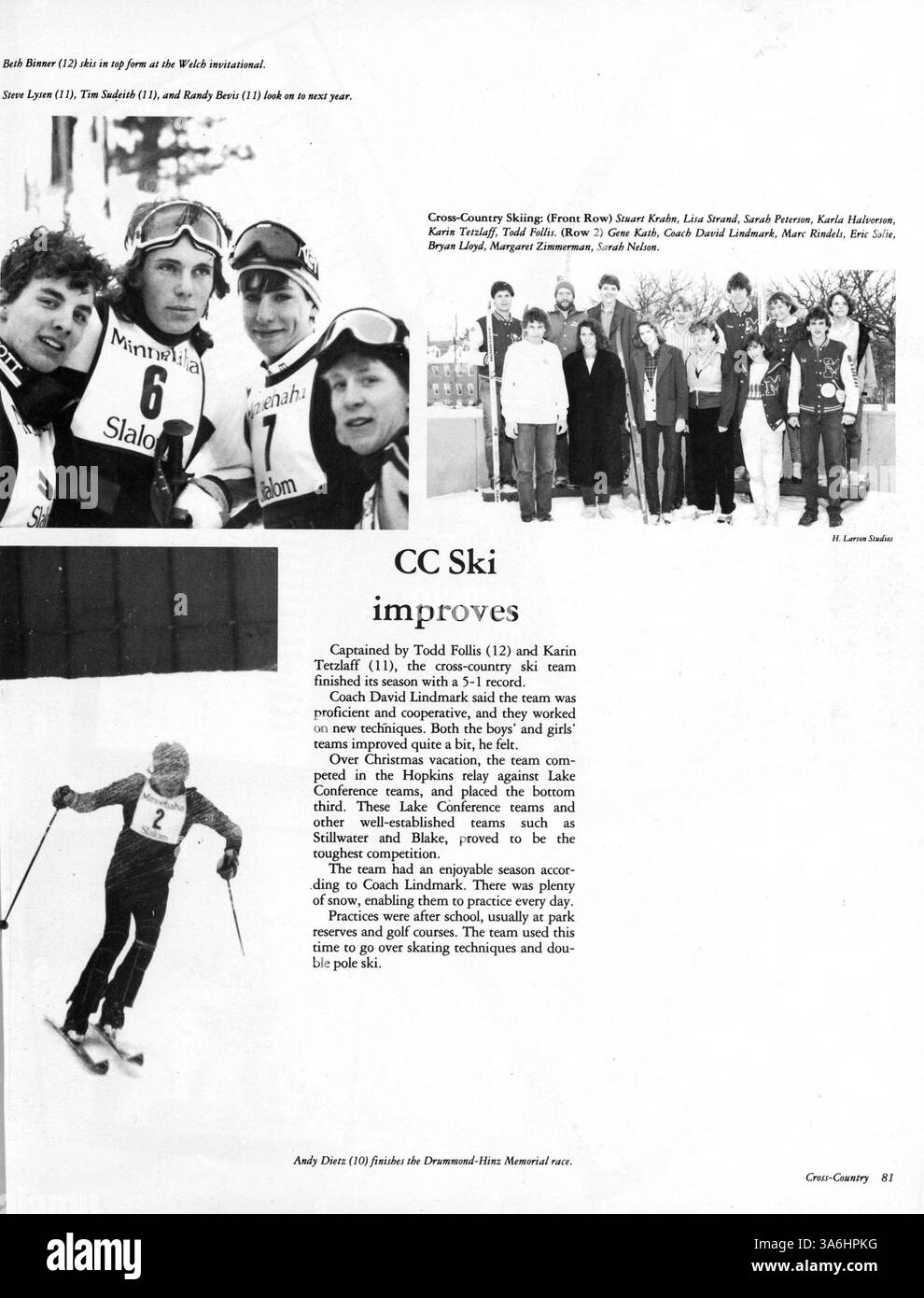 Yearbook captures highlights from the 1985 1986 academic year hi-res stock photography and ...