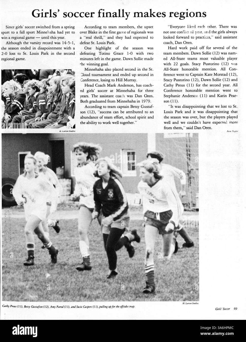 Minnehaha Academy's 1986 yearbook, 'Antler- Keep It Up!', showcases key ...