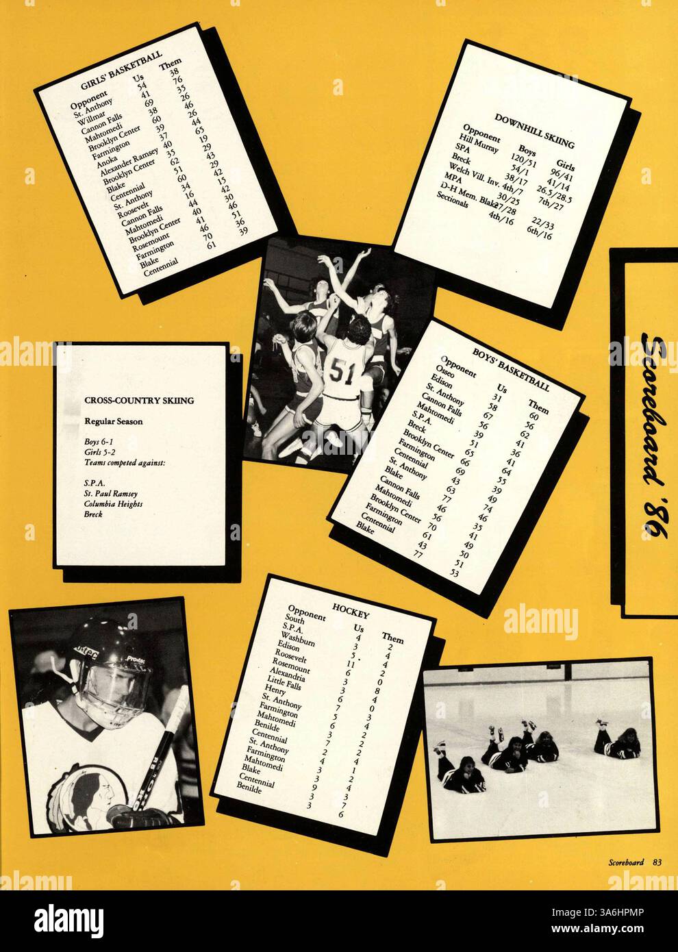 The '1986 Antler- Keep It Up!' yearbook highlights key events of the ...