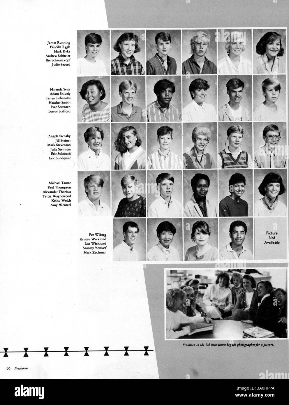 Documents the 1985 1986 school year at minnehaha academy hi-res stock ...