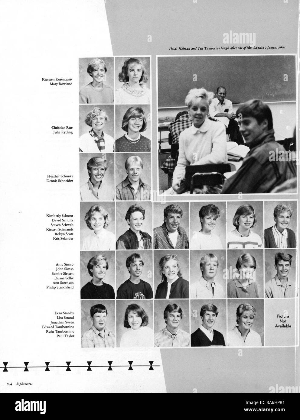 Yearbook showcases the 1985 1986 school year at minnehaha academy hi ...