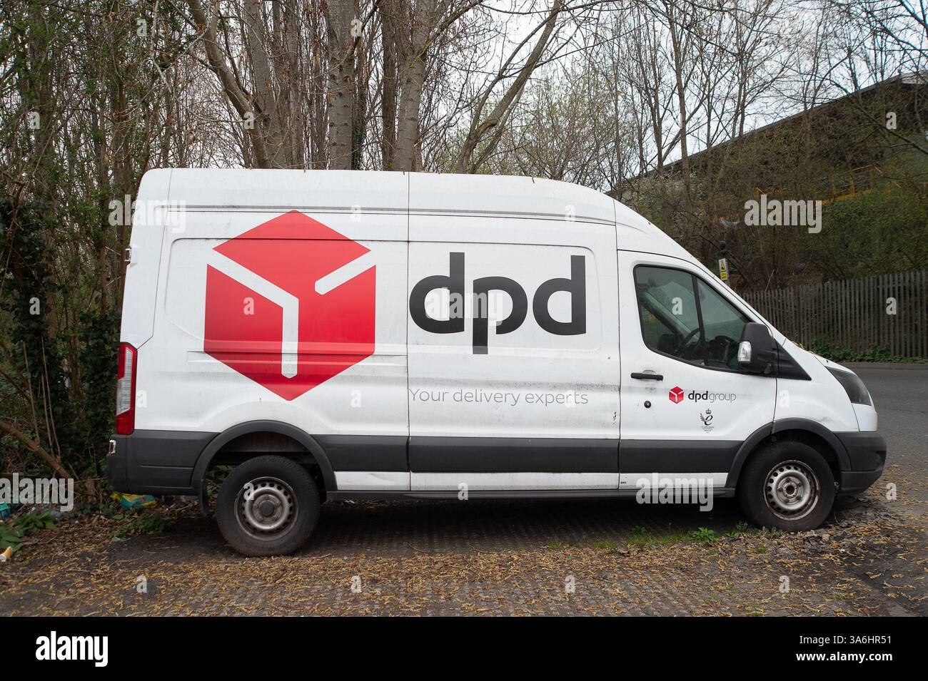 Colnbrook, UK. 25th March, 2025. A DPD van in Colnbrook, Slough ...