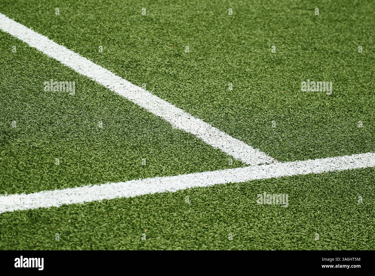 Artificial turf football playground, artificial green, artificial turf pitch Stock Photo - Alamy