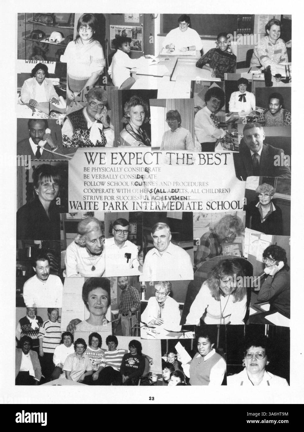This 1988 yearbook from Waite Park Elementary provides a snapshot of ...