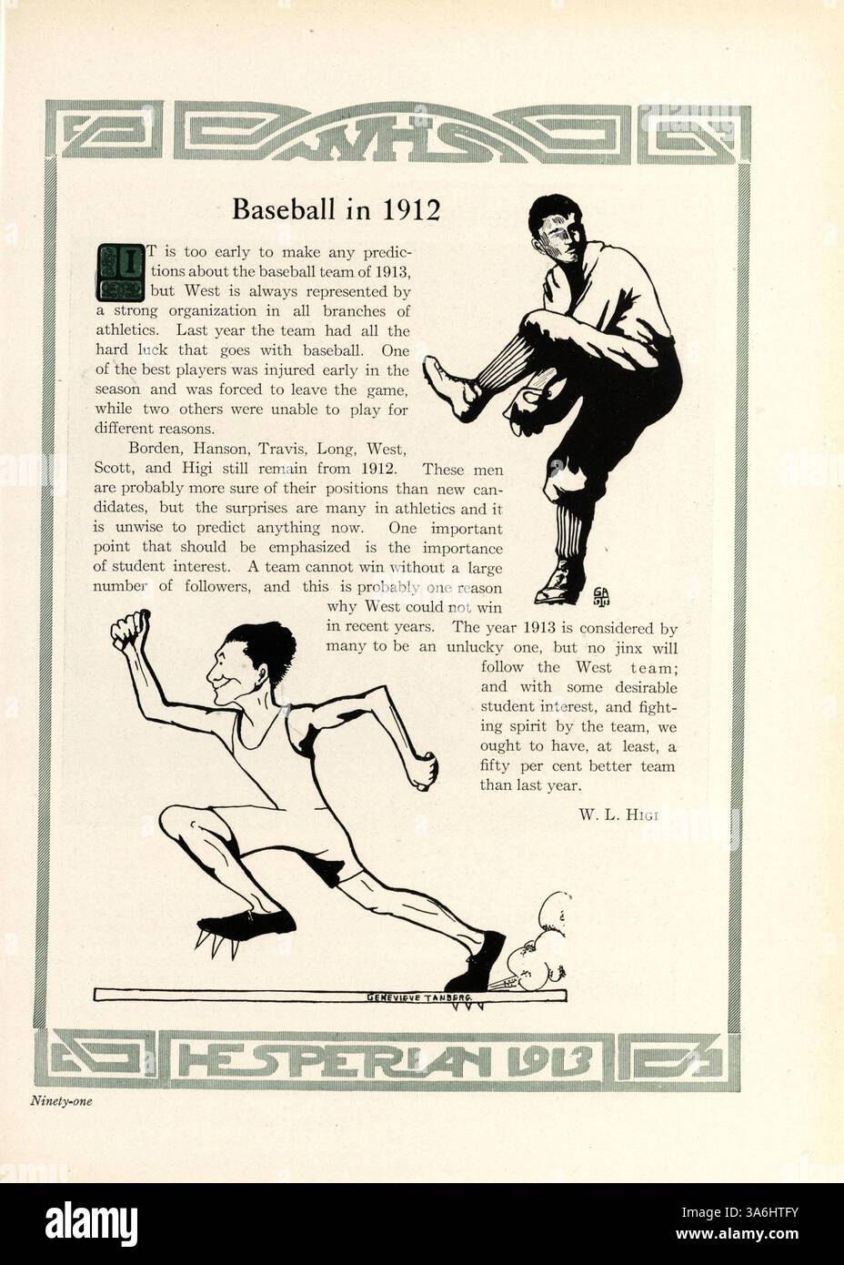 The 1913 hesperian yearbook from west high school highlights student hi ...