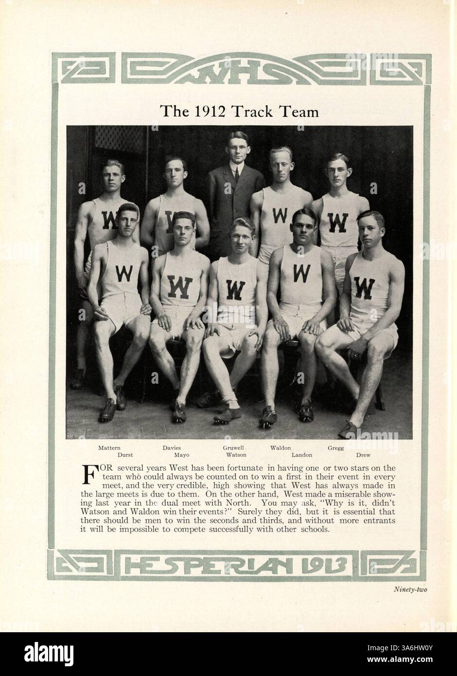 The 1913 Hesperian Yearbook captures West High School's academic and extracurricular highlights ...