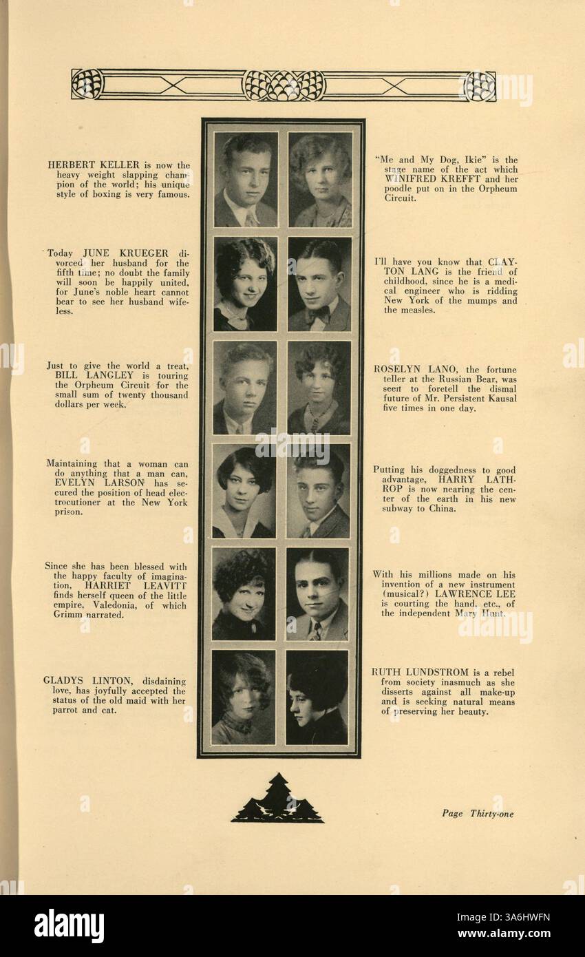 The Cardinal Yearbook of 1928 from Marshall High School documents key events, student life ...