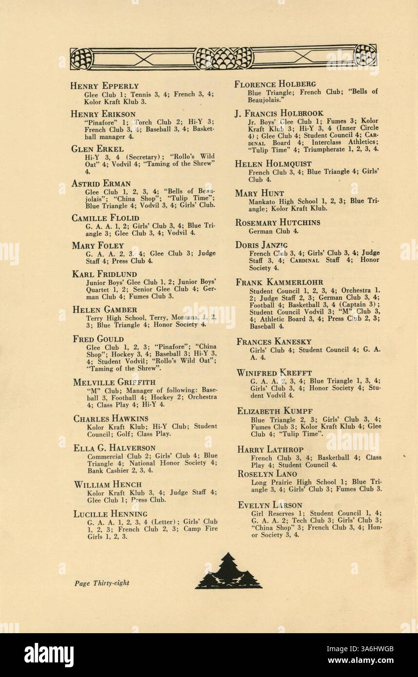 The Cardinal Yearbook from Marshall High School, 1928 edition ...
