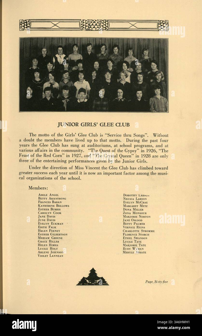 The 1928 cardinal yearbook from marshall high school captures th hi-res ...
