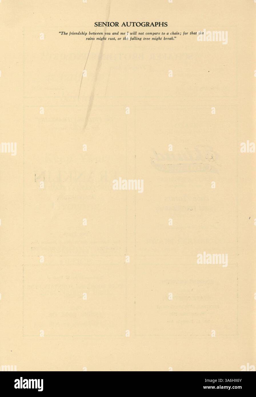 The 1928 Cardinal Yearbook from Marshall High School records the ...