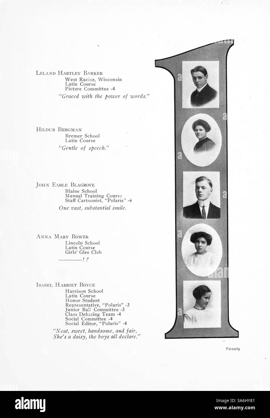 The 1911 'Polaris' yearbook from North High School documents the ...