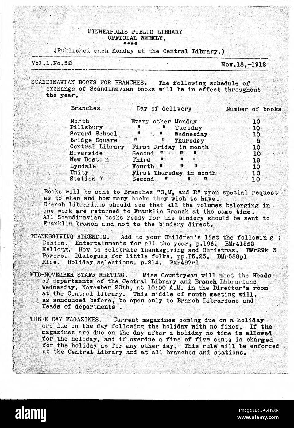 The 1912 Minneapolis Public Library Official Bulletin offers essential ...