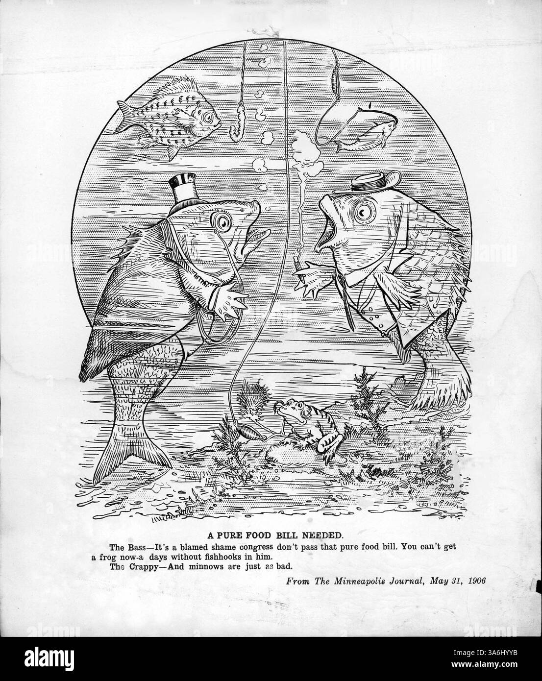 Fish hooks cartoon Black and White Stock Photos & Images - Alamy