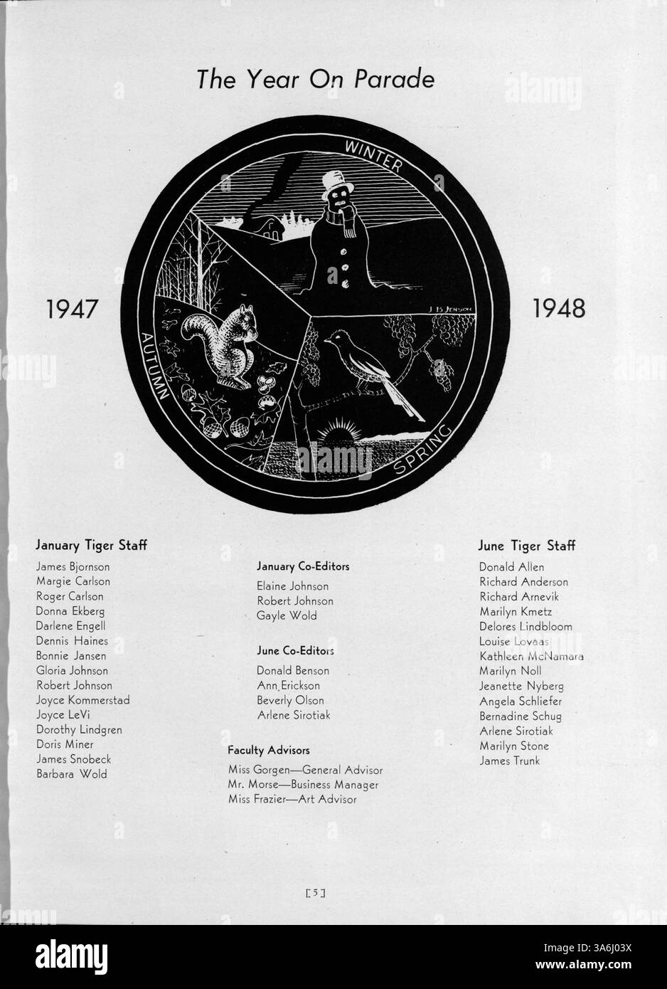 This 'Tiger' yearbook from South High School, 1948, captures the ...