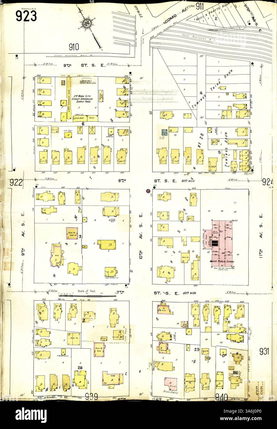 Sanborn Insurance Maps of Minneapolis, Volume 8, offer detailed plans ...