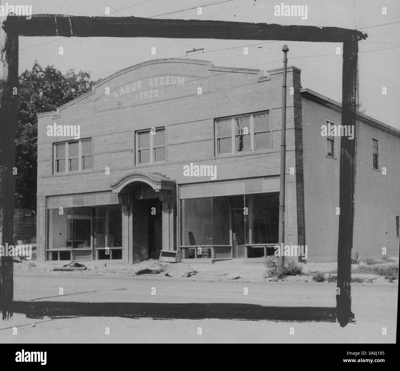 Reflecting the role of organized labor in local civic life hi-res stock ...