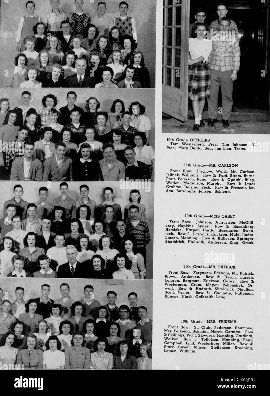 Yearbook from marshall high school captures the 1946 1947 school year hi-res stock photography ...