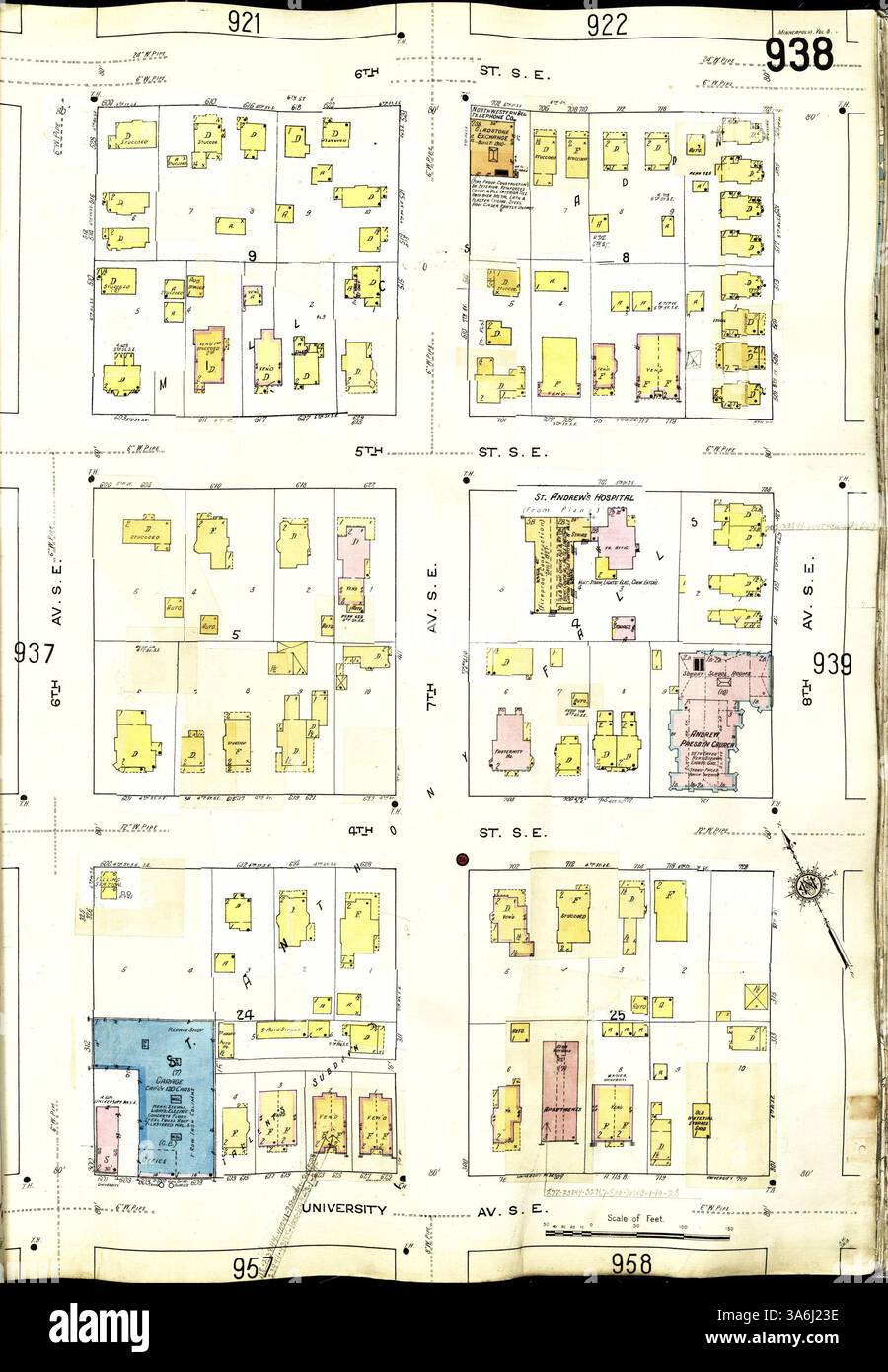 Volume 8 of the Sanborn Insurance Maps shows the city of Minneapolis ...