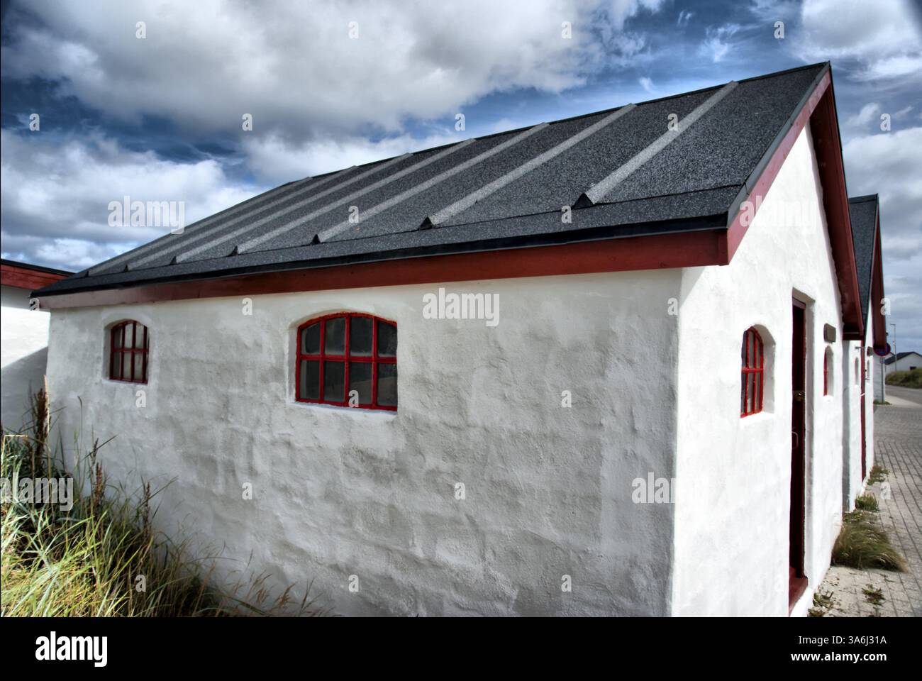 Fishing hut in Denmark Stock Photo - Alamy