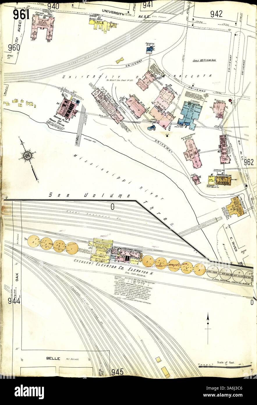 Volume 8 of the Sanborn Insurance Maps for Minneapolis features large ...