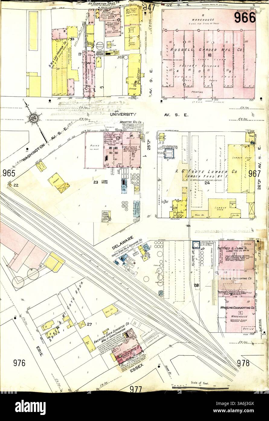 Sanborn Insurance Maps, Volume 8, cover Minneapolis' development from ...