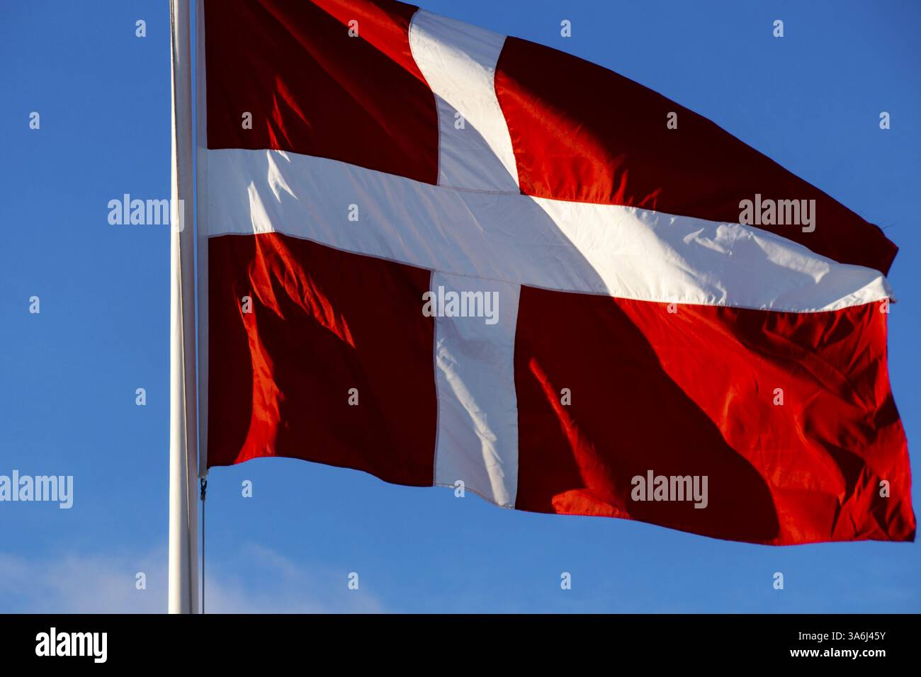 Flag of Denmark Stock Photo - Alamy