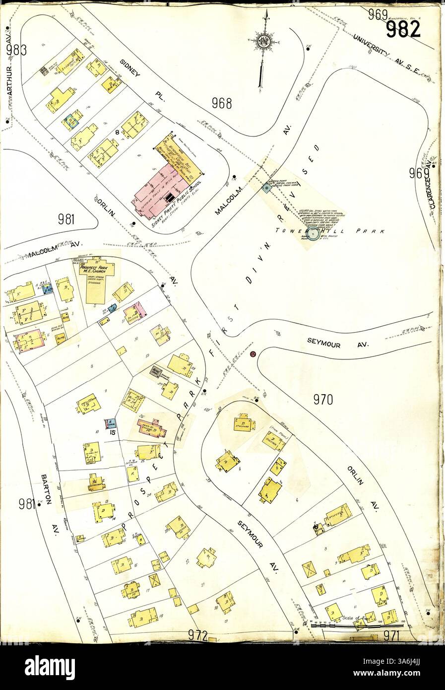 Sanborn Insurance Maps of Minneapolis, Volume 8, created for insurance ...