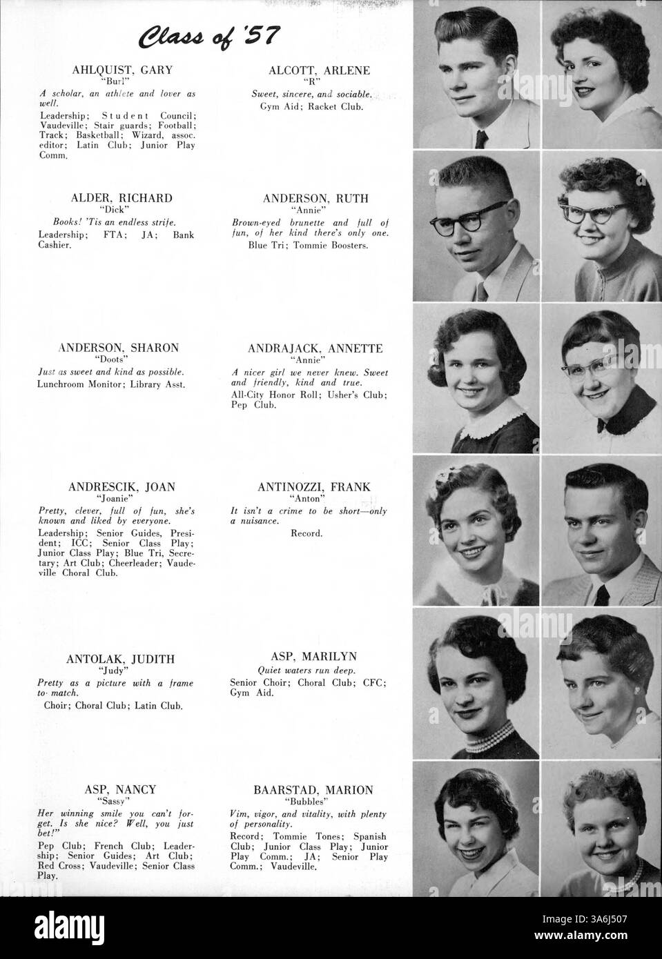 'Wizard 57' is the 1957 yearbook of Edison High School, documenting the ...