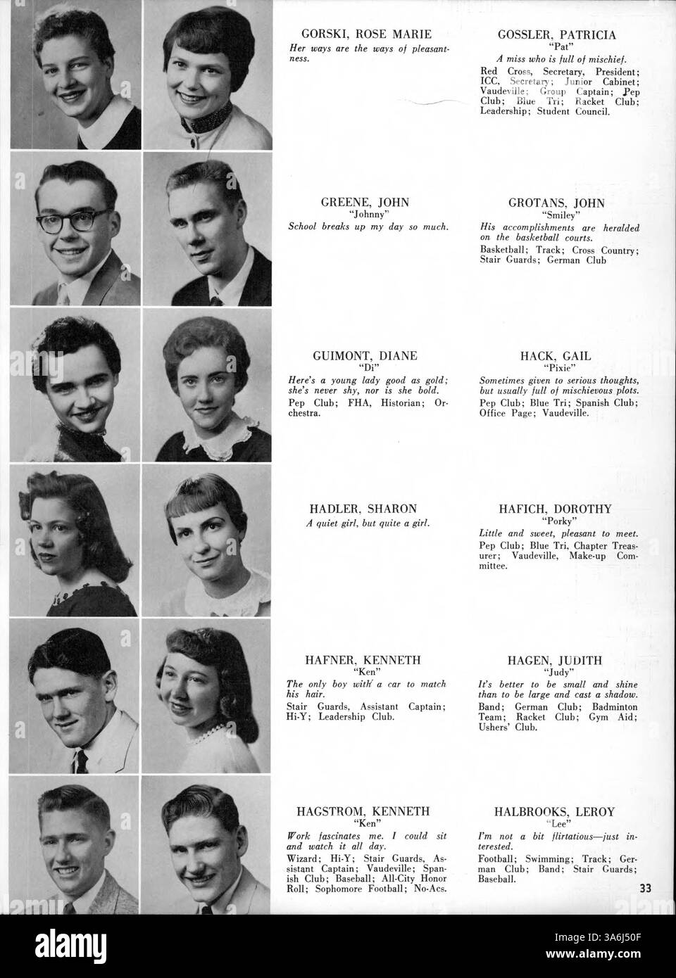 'Wizard 57', the 1957 yearbook from Edison High School, highlights the ...