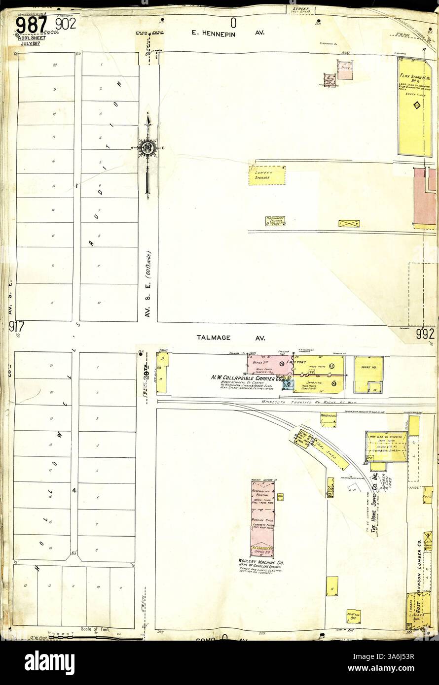 Sanborn Fire Insurance Maps of Minneapolis, Volume 8, offer a detailed ...